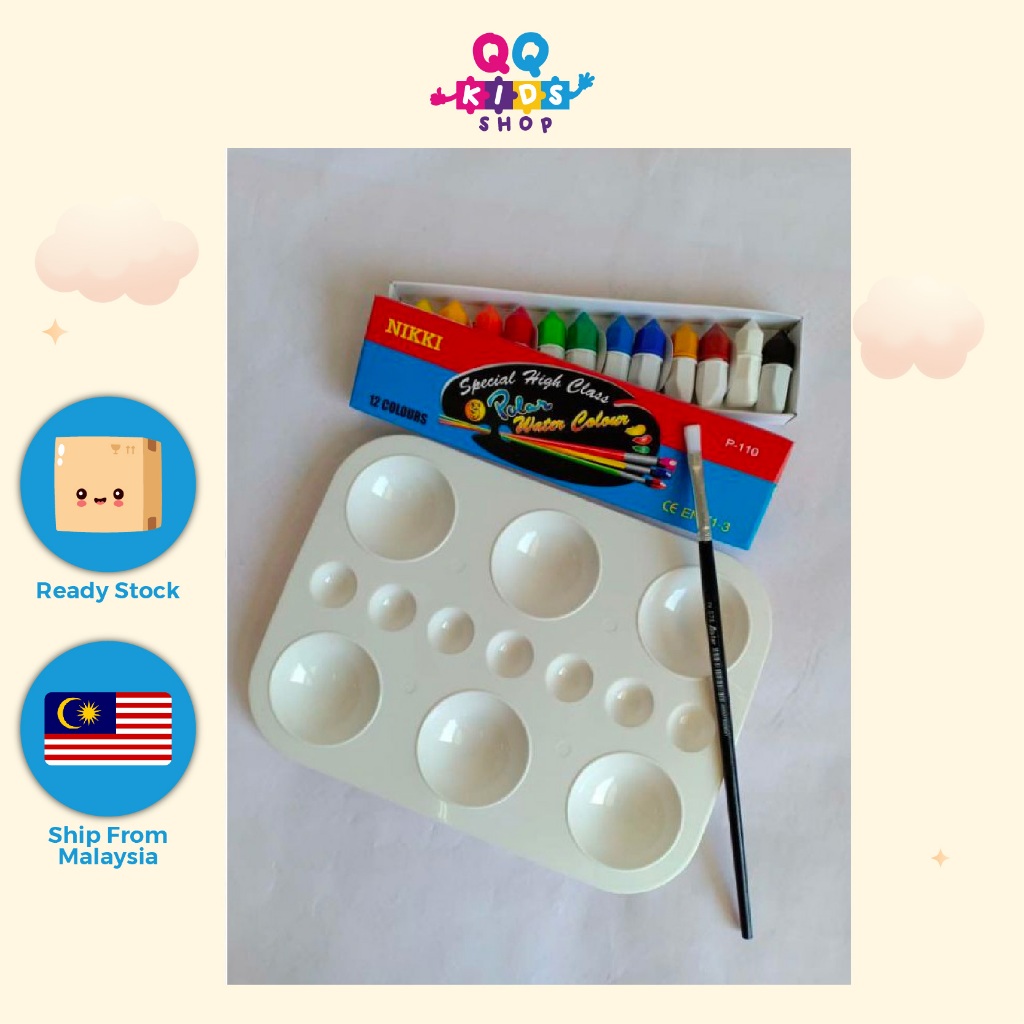 Nikki Water Colour Set 120 + Free Brush 水彩 | Shopee Malaysia