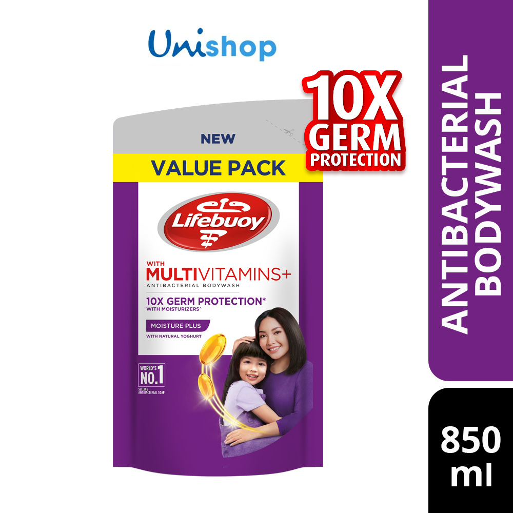 Lifebuoy Antibacterial Body Wash Refill Moisture Plus (800ml) | Shopee ...