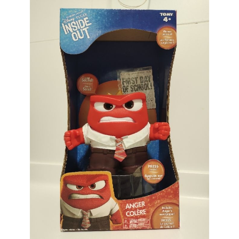 Disney Inside Out Anger Deluxe 6" Talking Doll Toy New in Pack | Shopee ...