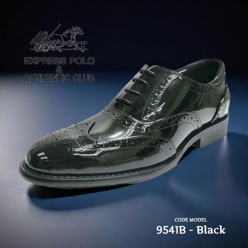 9541B Shiny Black - Oxford Shoe Formal Leather Shoe Officer For Men's ...