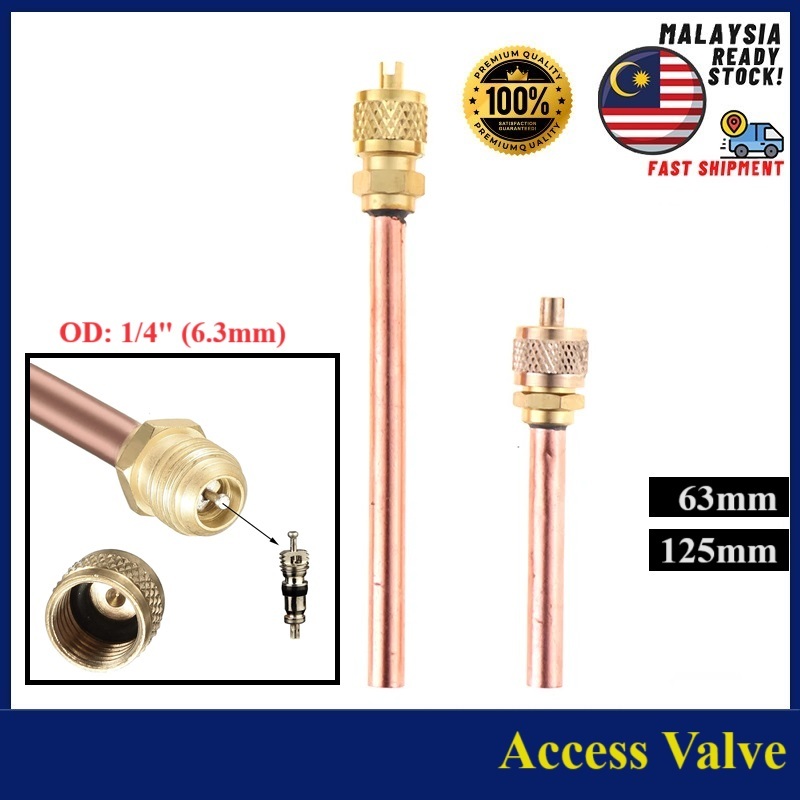 Access Valve 1/4" Refrigerator Access Valve Aircond Access Valve Peti ...
