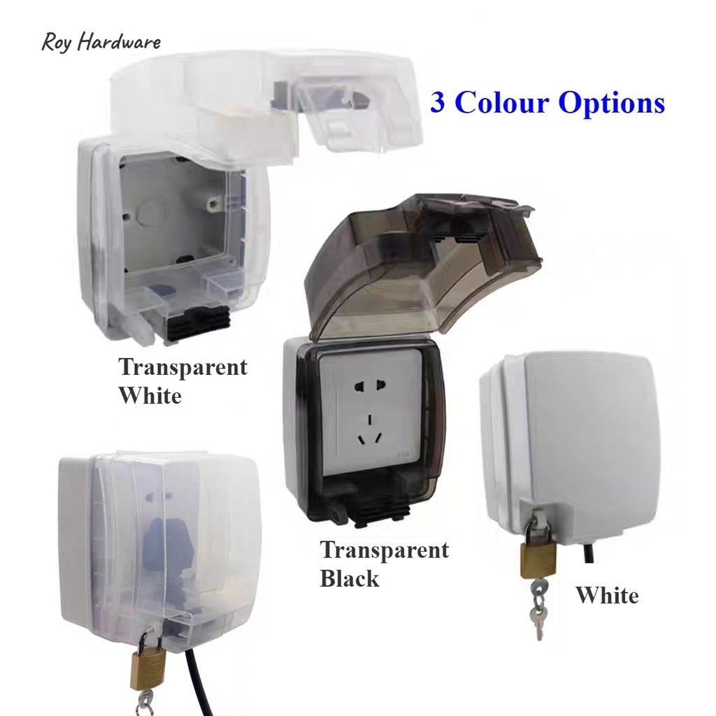 Waterproof switch plug socket IP66 outdoor can lock Anti stealing, luar ...