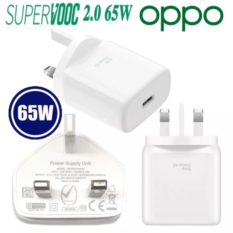 Oppo Reno 3 4 5 pro 5F 6 6Z 7 A38 A60 A95 A94 65W Type C super vooc ...