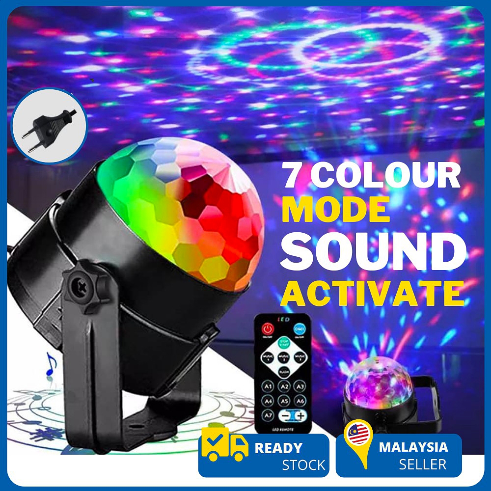 RGB LED Crystal Magic Ball Light LED Party Light Pub Disco Stage Effect ...