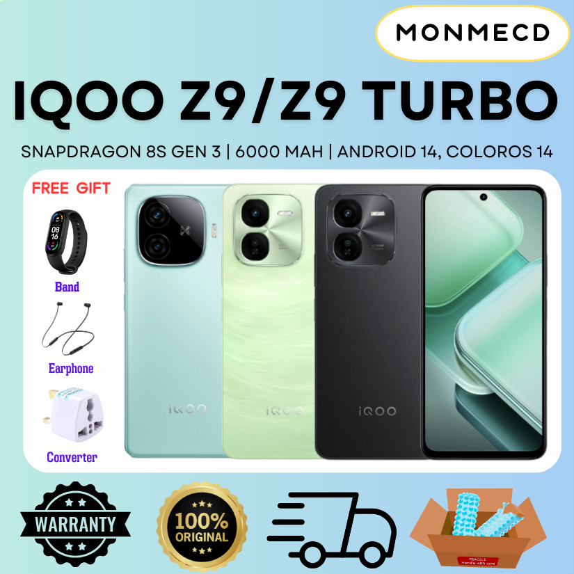 VIVO iQOO Z9 Turbo Snapdragon 8s Gen 3 6.78 inches 6000mAh Battery 80W Flash Charging IQOO Z9 ...