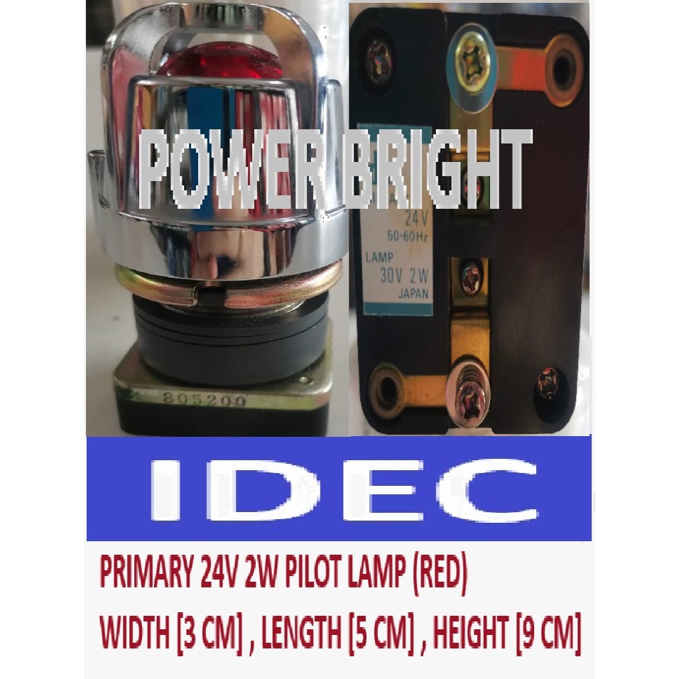 IDEC PRIMARY 24V 2W PILOT LAMP (RED) | Shopee Malaysia