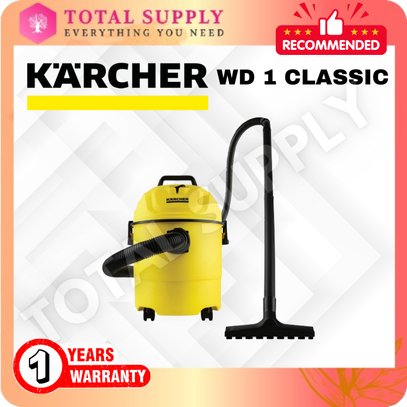 KARCHER WD1 CLASSIC WET & DRY MULTI-PURPOSE VACUUM CLEANER 15L | 180 ...