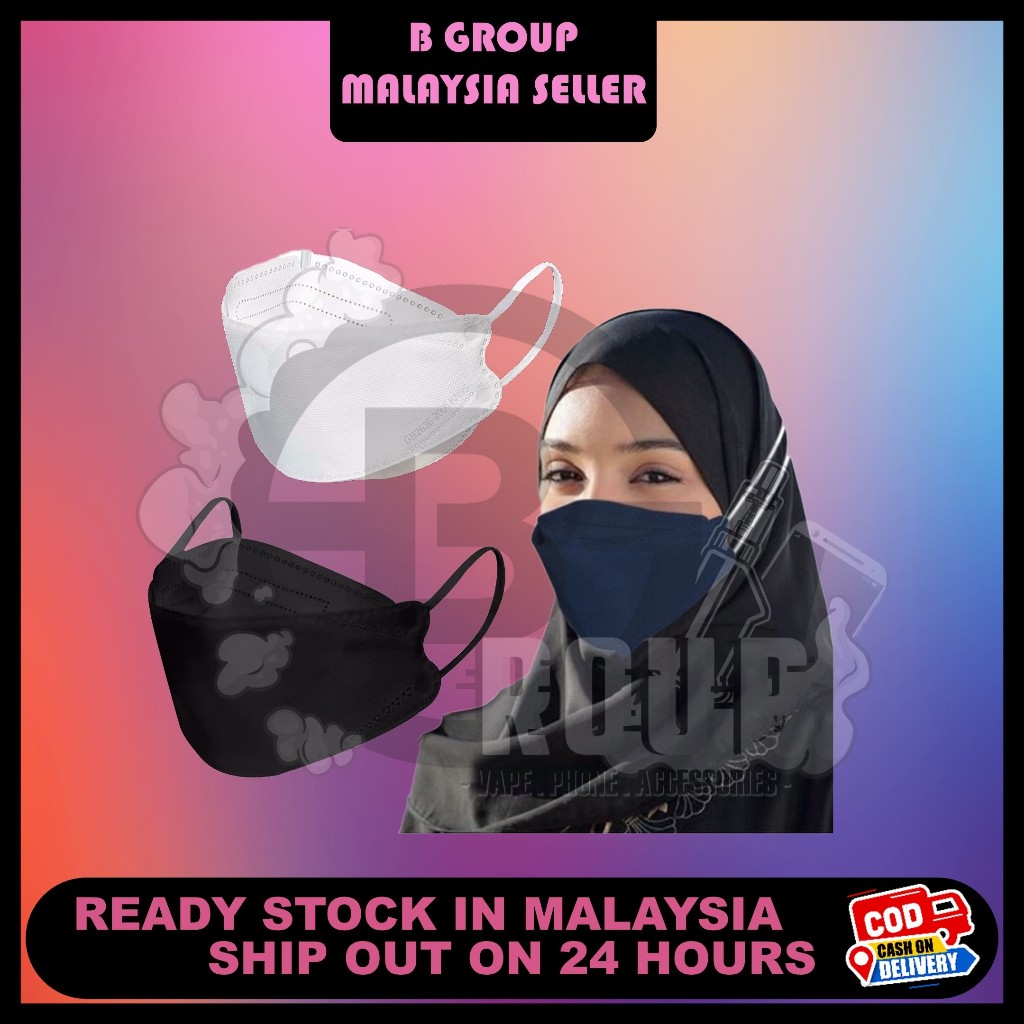 Ready Stock 10 pcs Bundle Pack KF94 3D Face Mask Disposable Earloop 4ply Design (Non-Medical ...
