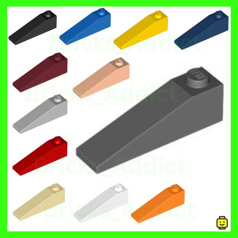[Genuine Lego Parts] 60477 Slope 18 4x1 Assorted Colours | Shopee Malaysia