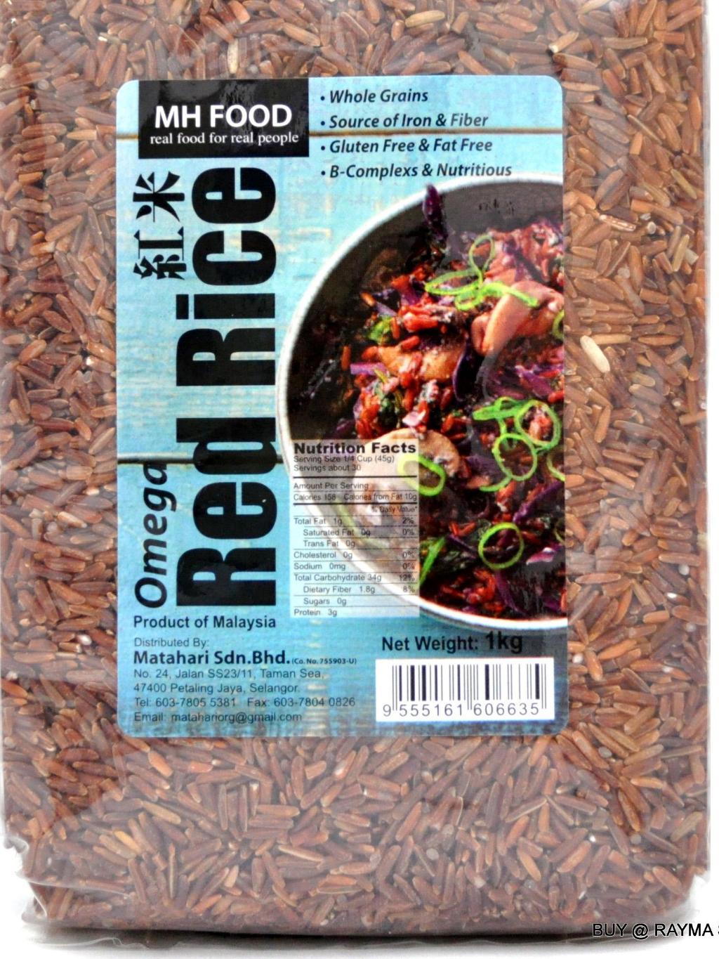 MH FOOD Gluten-Free Omega Red Rice 1kg | Shopee Malaysia