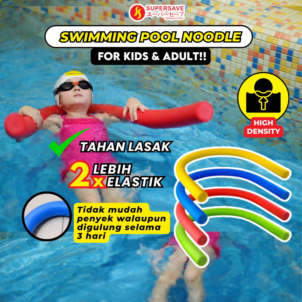 SUPERSAVE Hollow Stick Pool Noodle Sponge Swimming Pool Floating for ...