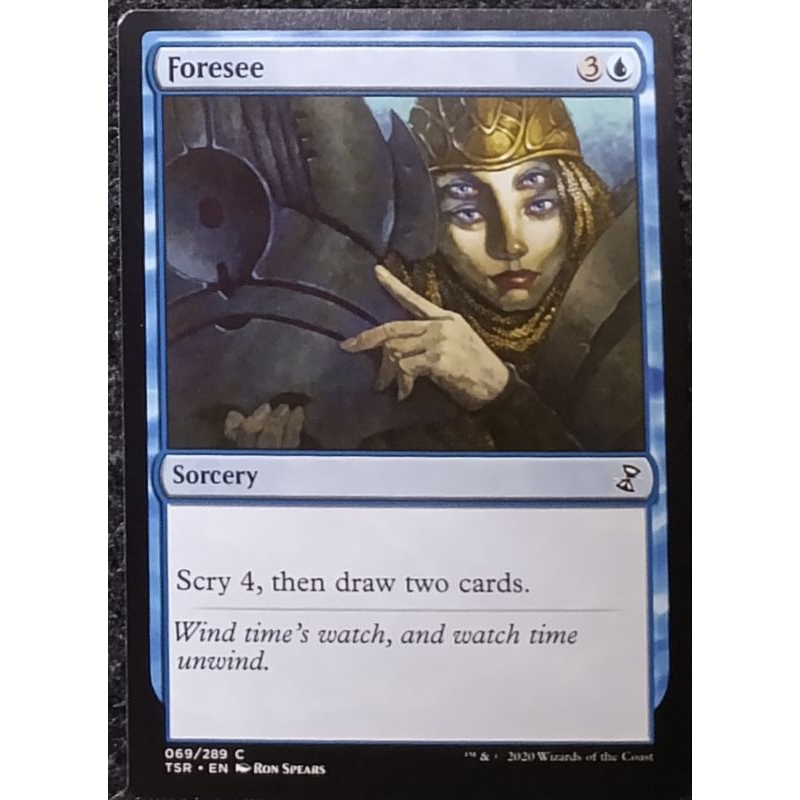 Magic The Gathering : Foresee Common Timespiral Remastered card ...
