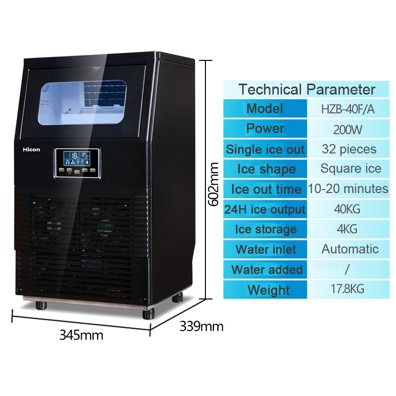 220V Automatic Cube Ice Maker Commercial or Home Use Cube Ice Making ...