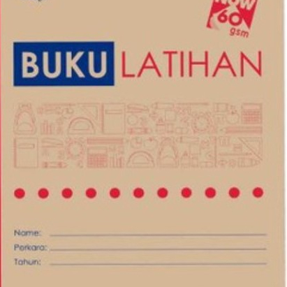 [12 Books] Primary School Exercise Book Buku Latihan Single Line - 40 ...