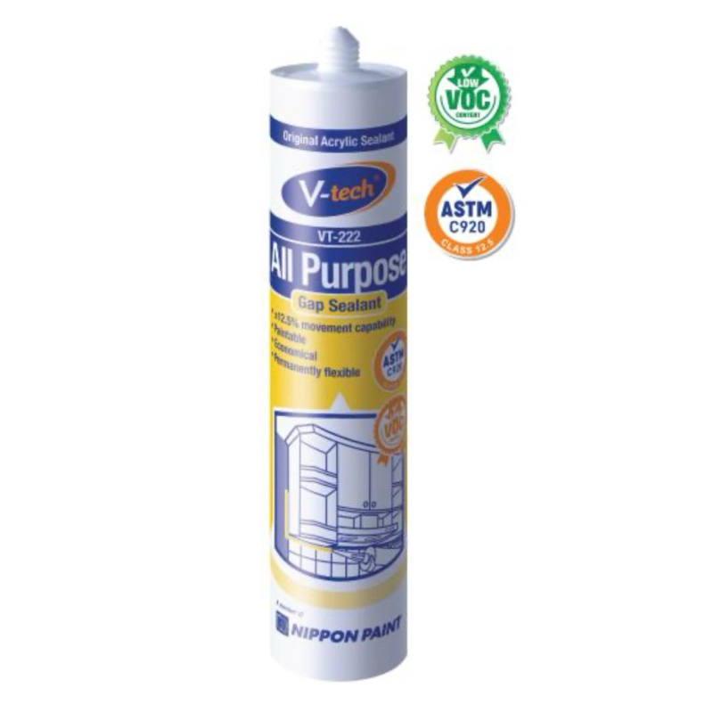 V-tech All Purpose Gap Filler White vt222 Gap Sealant / Silicone ...