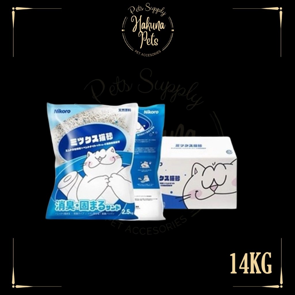 妮可露 Nikoro Mixed Cat Litter Japan Tofu Bentonite Mixed Sand Deodorant ...