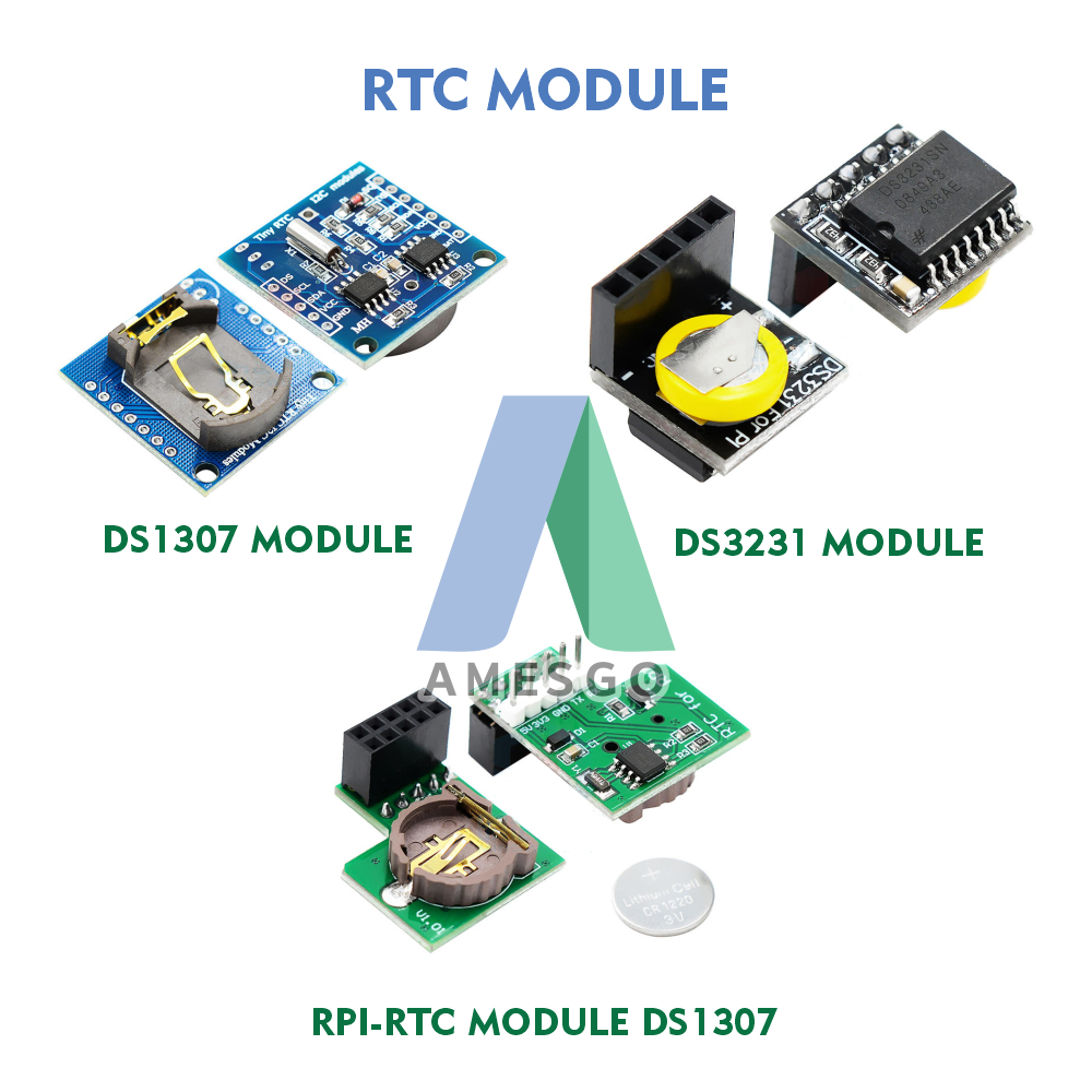 Amesgo Raspberry Pi Rtc Module Real Time Clock Rpi Ds1307 Ds3231 High