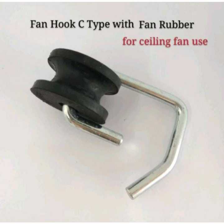 PANASONIC/KDK CEILING FAN HOOK C TYPE WITH RUBBER BUSH **ORIGINAL ...