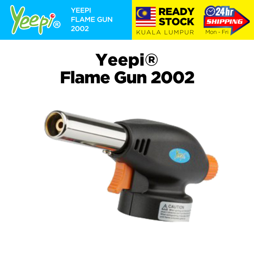 Yeepi Blowtorch Butane Gas Flame Gun - Black/Orange | Shopee Malaysia