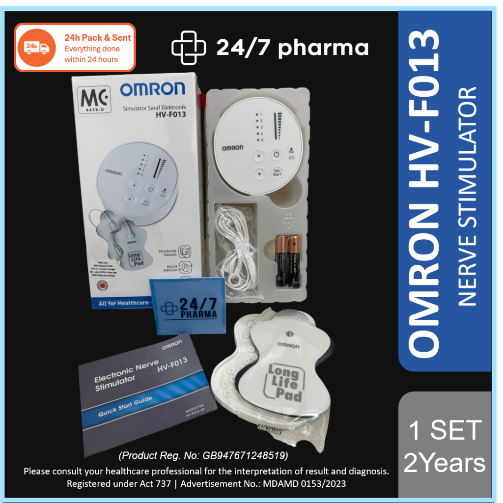 Omron Electronic Nerve Stimulator Electronic Pulse Massager HV-F013 / HVF013 Saraf 欧姆龙电子神经刺激器电子 ...