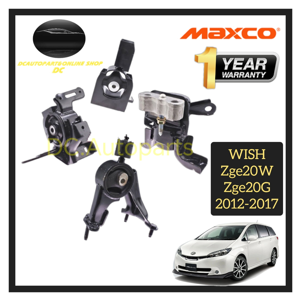 MAXCO ENGINE MOUNTING SET TOYOTA WISH 1.8 2.0 ZGE20W ZGE20G ZGE20 2009 ...