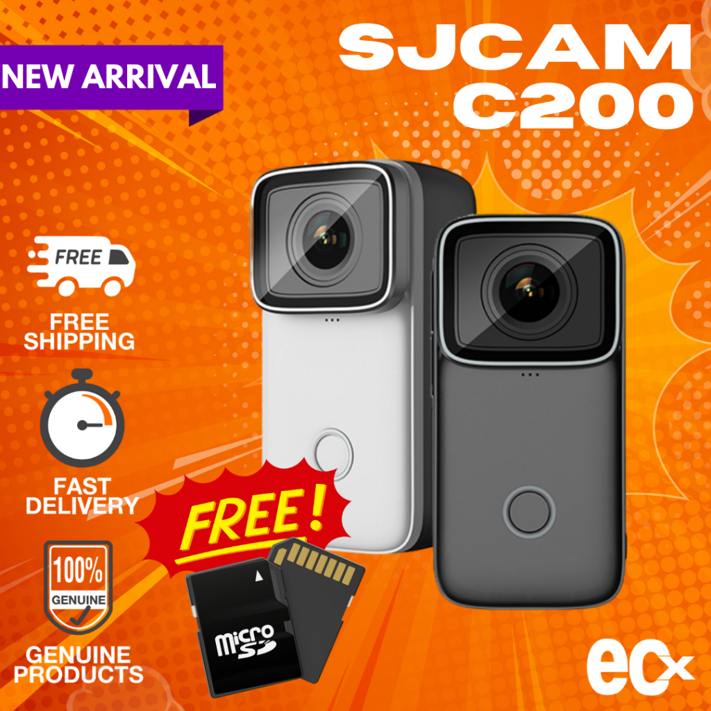 [Free SD Card] SJCAM C200/C200PRO 4K Mini WiFi Action Camera With IPS ...