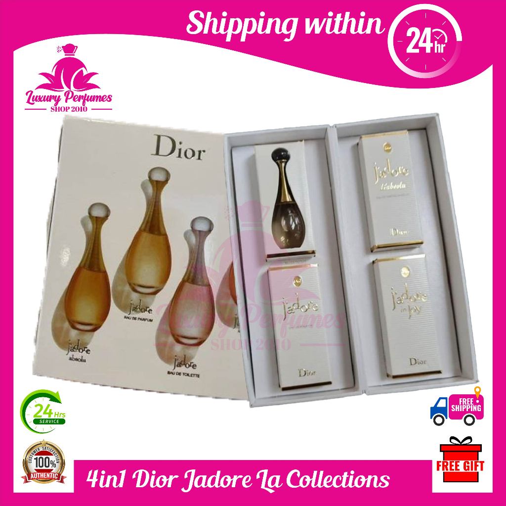 💯💯% Genuine 4in1 Dior Jadore La Collections 4x5ml Perfume Gift Set For ...