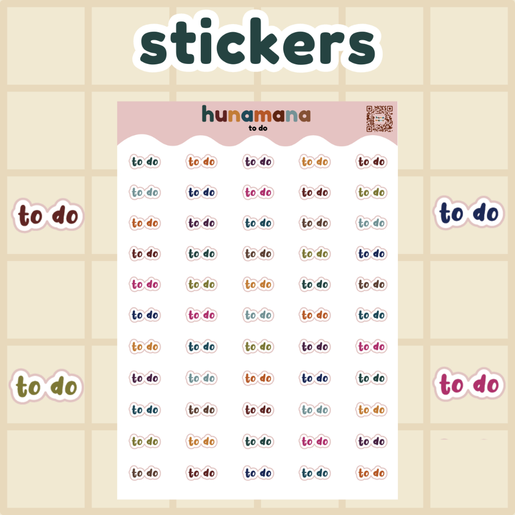 planner sticker planner sheet - to do sticker | to-do stickers | daily ...