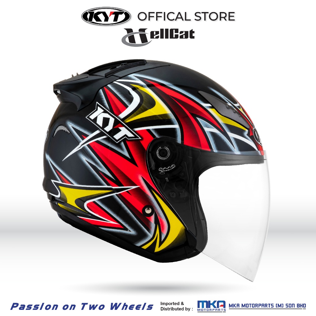 KYT HELMET HELLCAT GALAXY BIKE GLOSS | Shopee Malaysia