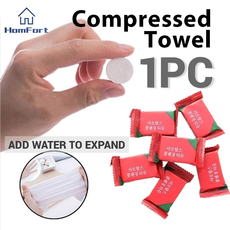 1Piece 20x22cm Disposal Cotton Compressed Face Towel Coin Tissue ...