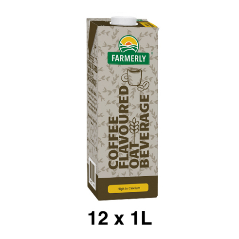 UHT Farmerly Coffee Flavoured Oat Drink 1L (12 Packets) Ready to drink ...
