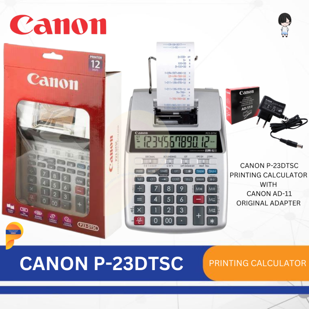 Canon P23-DTSC Productive mini desktop printing calculator | Shopee ...