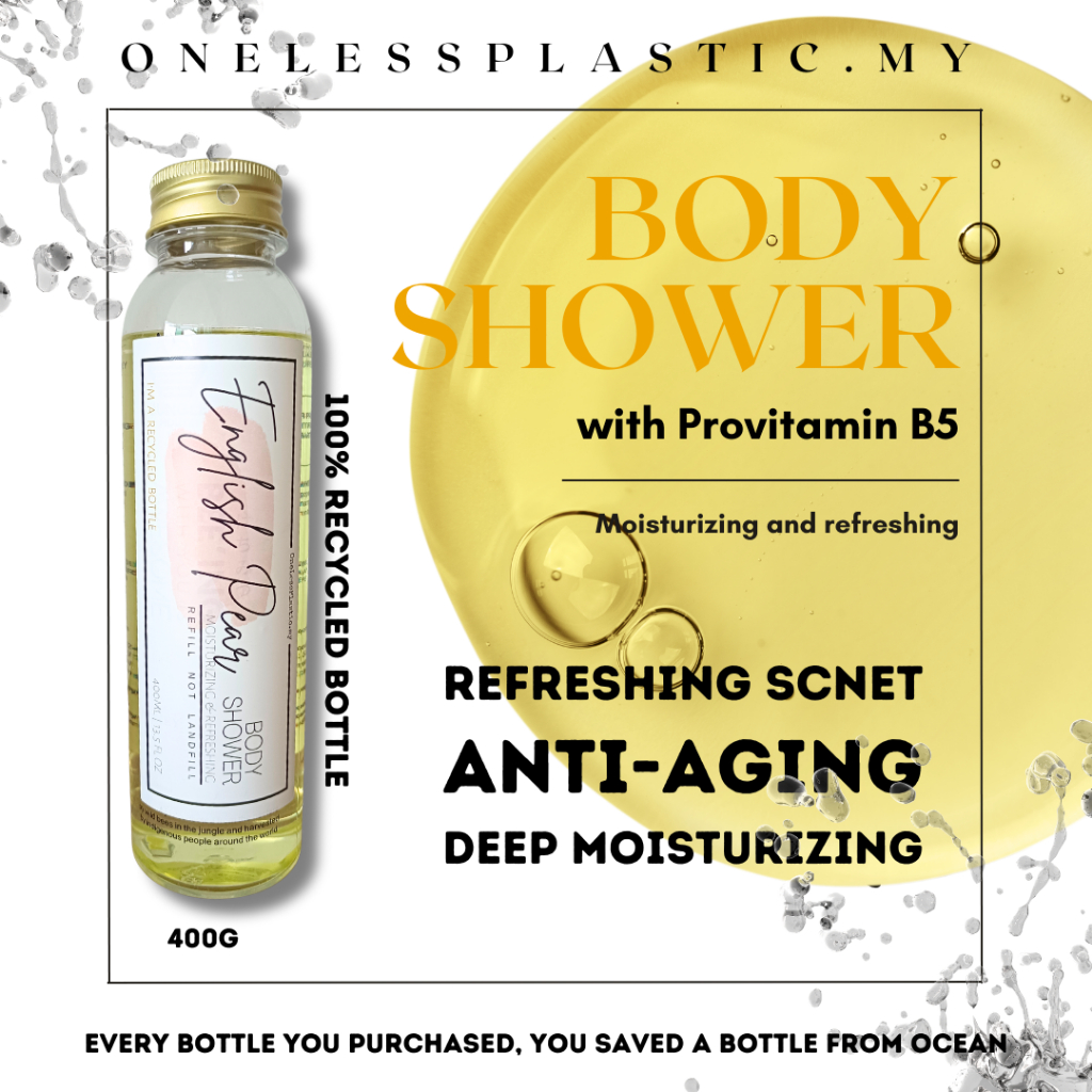 OneLessPlastic.my Body Wash | English Pear 400g | Shopee Malaysia