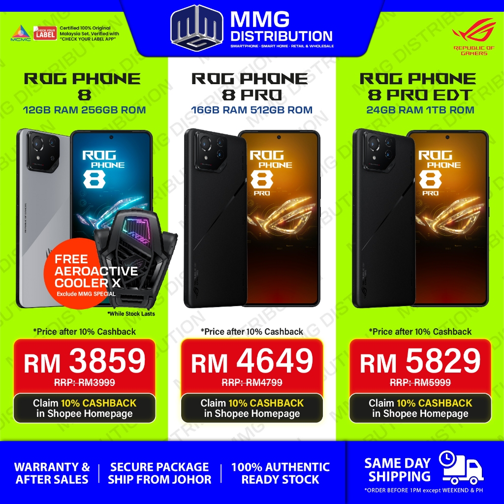 [MY Set] Asus ROG Phone 8 Pro Edition / ROG 8 Pro / ROG 8 (24GB+1TB ...