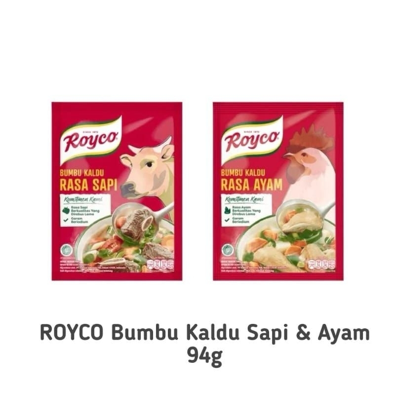ROYCO BUMBU KALDU RASA SAPI DAN AYAM PRODUK HALAL INDONESIA | Shopee ...