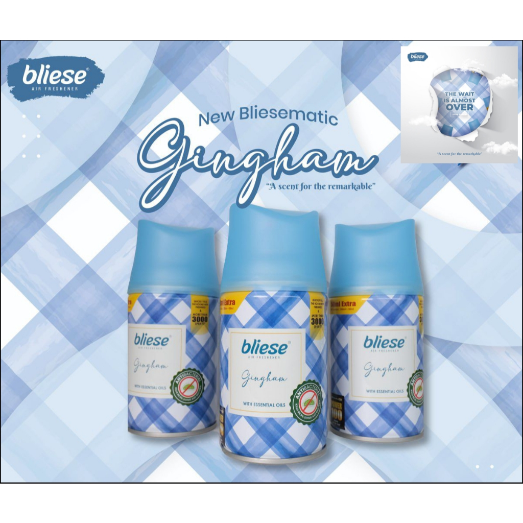 NEW Bliesematic Refill Gingham Limited Edition Wangi Isian Semula Rumah ...
