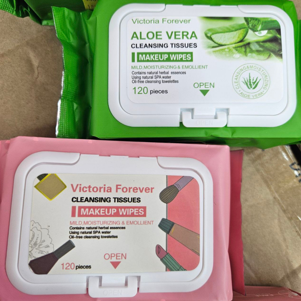 VICTORIA FOREVER MAKEUP REMOVER CLEANSING TISSUES (120PCS) | Shopee ...