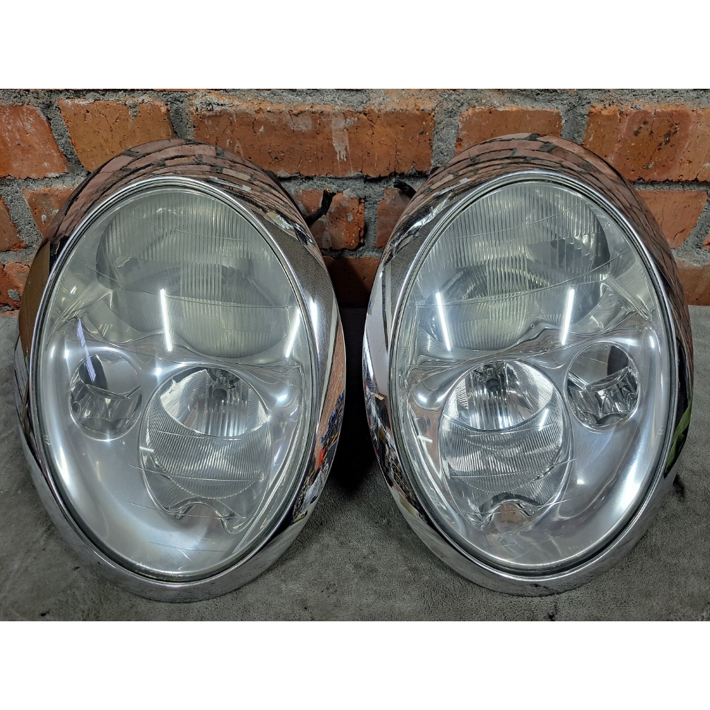 JDM Mini Cooper R50 R52 R53 Front Head Lights Lamps Light Lampu Depan ...