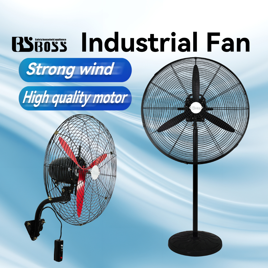 BSBOSS Industrial Fan Kipas Industri 20/26/30 Inch Floor Fan Wall Fan ...