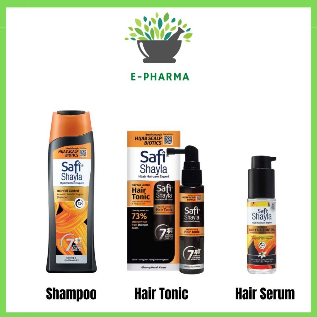 SAFI Shayla Hair Fall Control Kawalan Rambut Gugur Shampoo 320ml,Hair ...