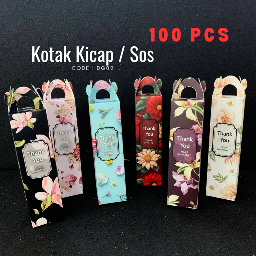 100pcs Kotak Kicap Sos | Doorgift Kahwin Murah | Kotak Kicap | Doorgift ...
