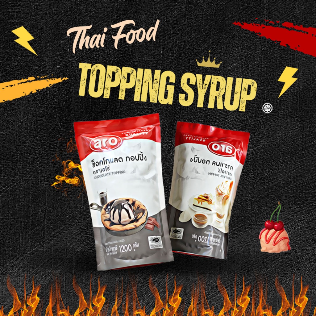 Topping Syrup Brand Aro Thai Food Topping Ice Blended Topping Cake ...