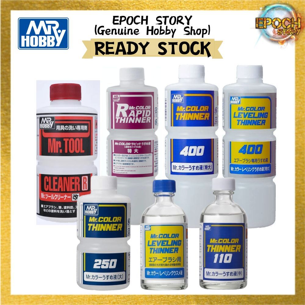 MR.HOBBY MR.COLOR OF THINNER 110/250/400 AND MR.TOOL CLEANER R 400 ...
