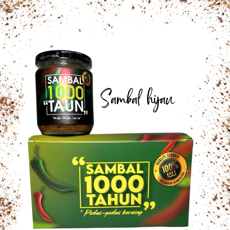 SAMBAL1000tahun(sambal hijau &sambal merah)READY-to-EAT-READY-to-COOK ...