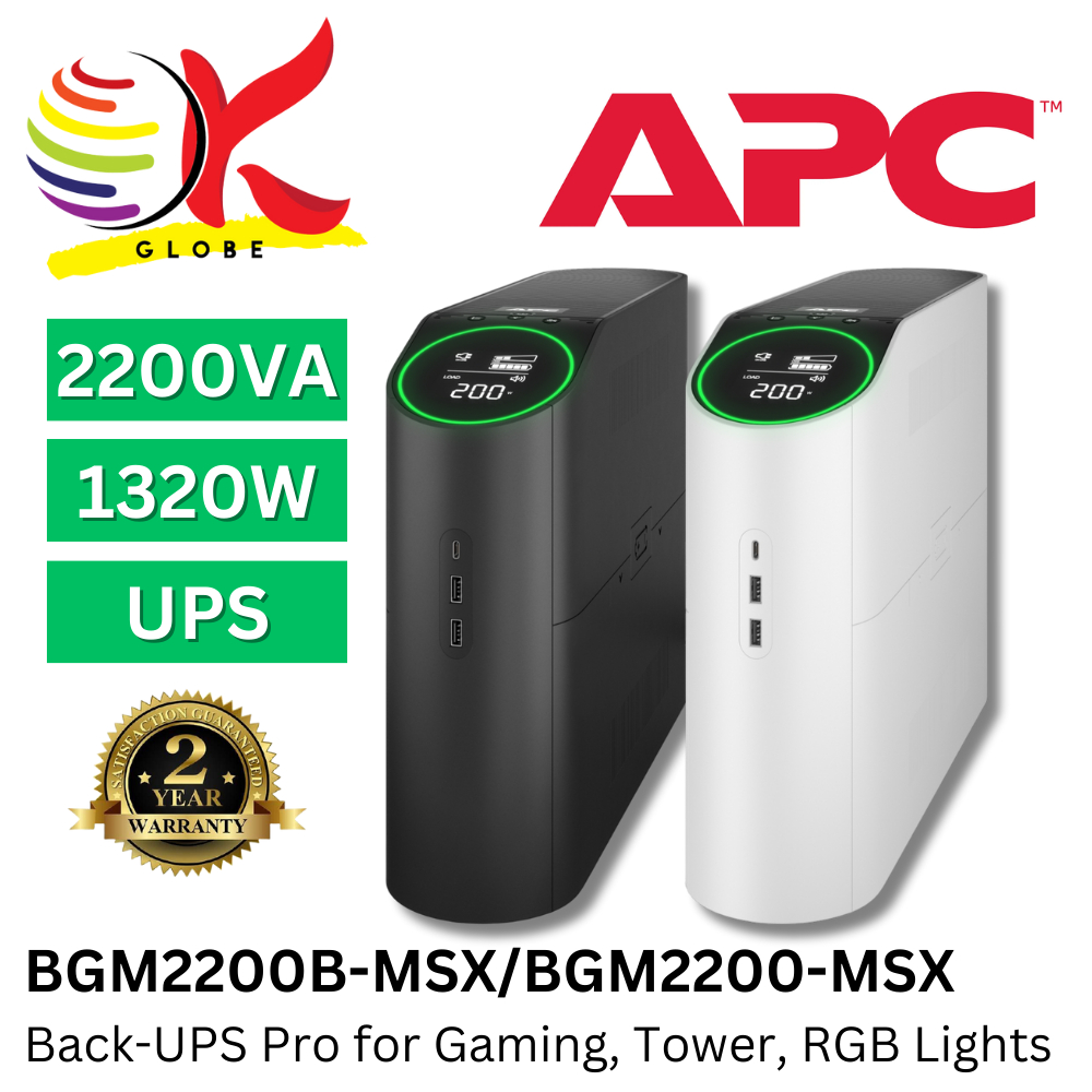 APC BGM2200B-MSX / BGM2200-MSX BACK-UPS PRO FOR GAMING, 2200VA/1320W ...