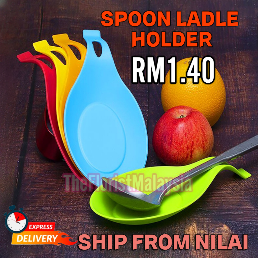 🔥𝑩𝑬𝑺𝑻 𝑷𝑹𝑶𝑫𝑼𝑪𝑻🔥Spoon Ladle Holder Rest Multifunctional Silicone Heat ...