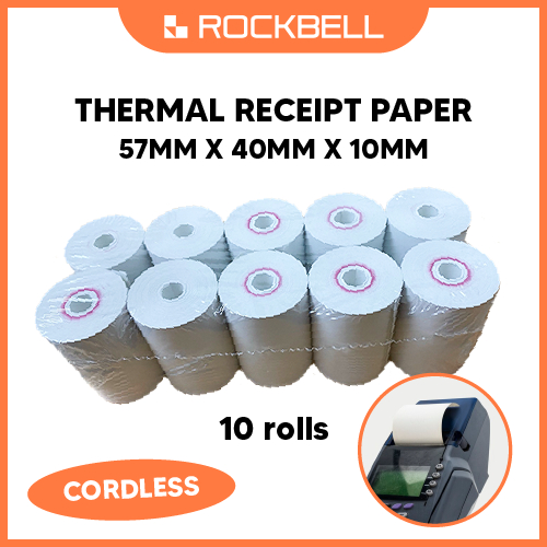 57mm x 40mm x 10mm PAPER THERMAL ROLLS CORELESS/PAPER ROLLS/PAPER ...