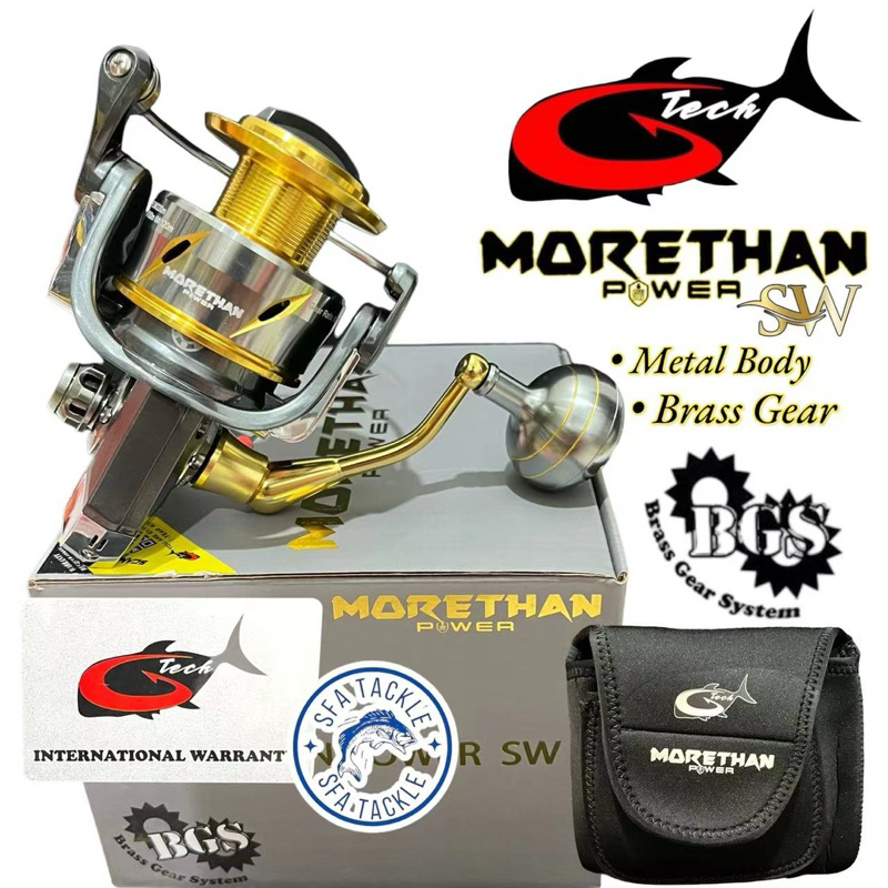 ***G~TECH MORETHAN POWER SALTWATER SPINNING REEL | Shopee Malaysia