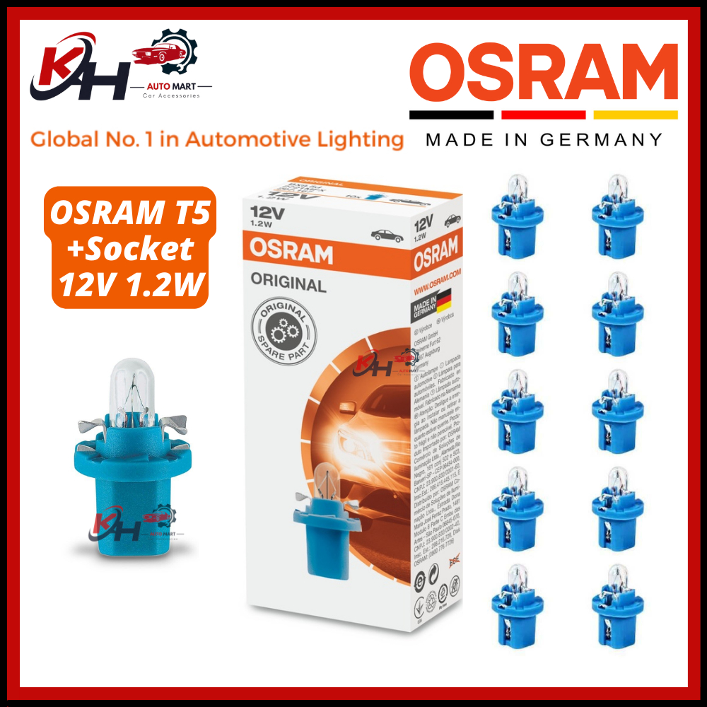 100% Original 💎 Osram 💎12V T5 Socket Base 2721MFX 1.2W Halogen Bulb ...