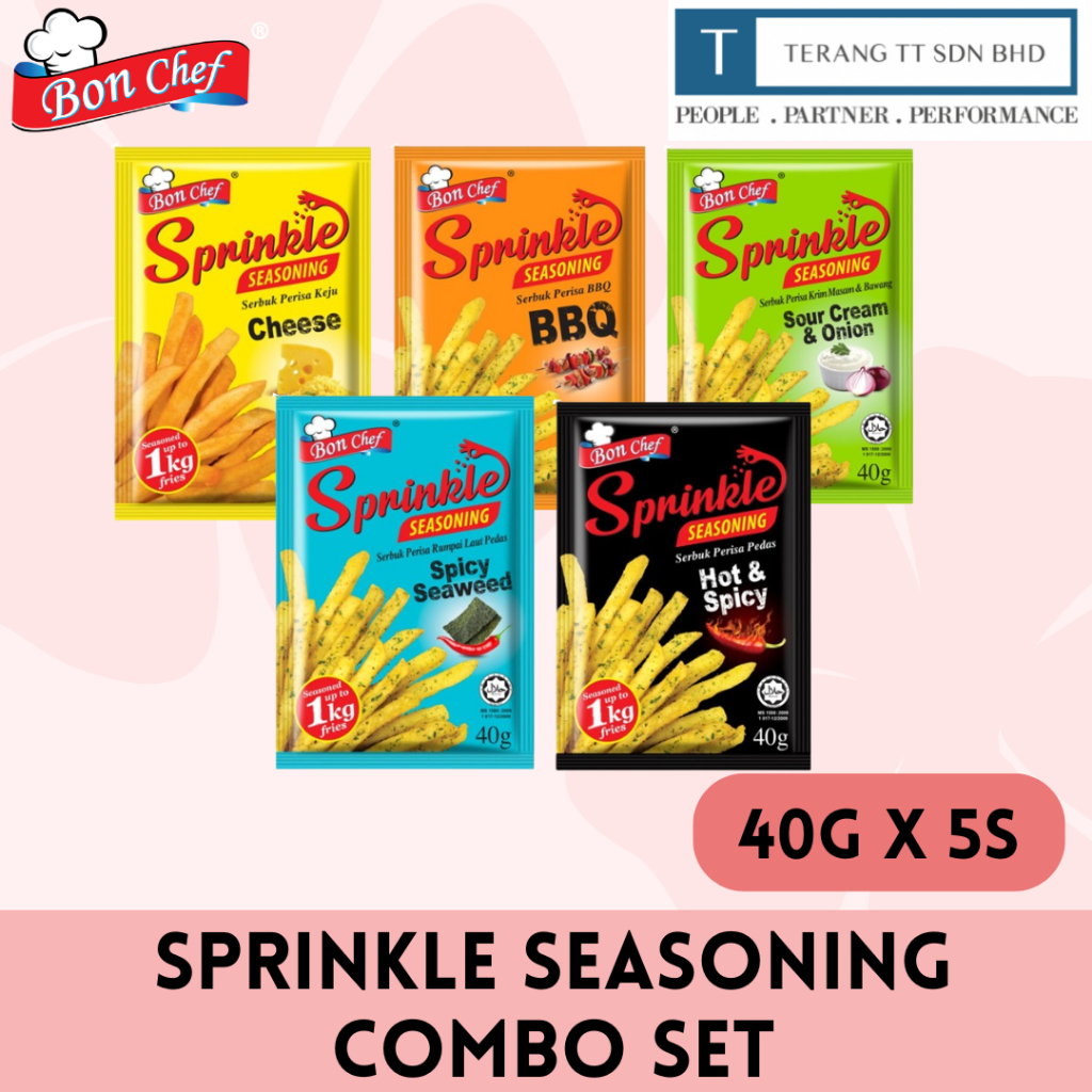 Bon Chef Sprinkle Seasoning Combo Set (40g X 5's) | Shopee Malaysia